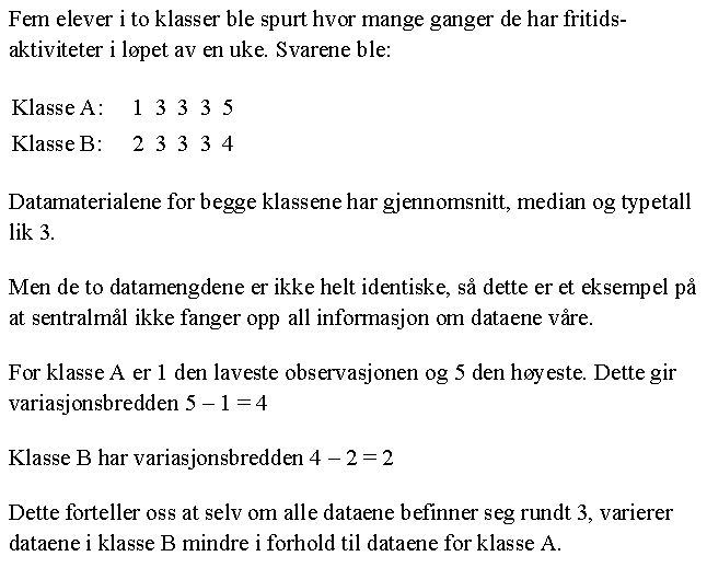 Matematikkens Verden: Variasjonsbredde