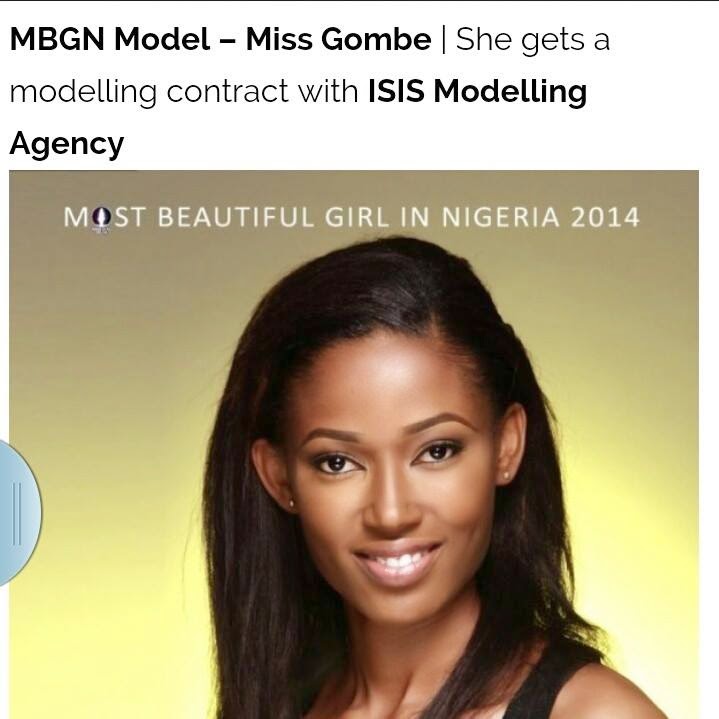MBGN MODEL OF THE YEAR 2014 PRECIOUS JOHN JOINS ISIS MODELS