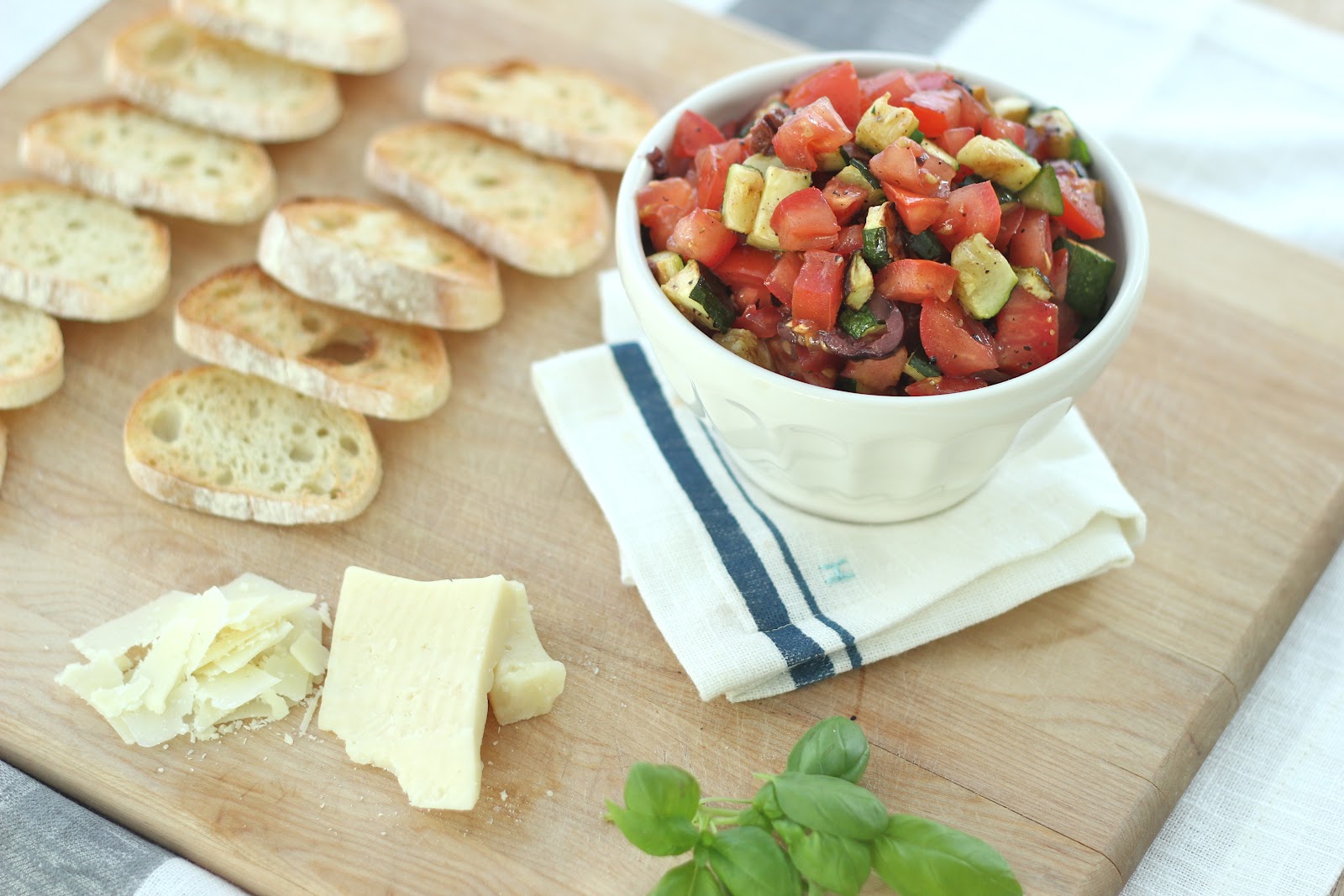 Tomato, Zucchini and Olive Bruschetta | Fresh Summer Party Food – Jenny ...