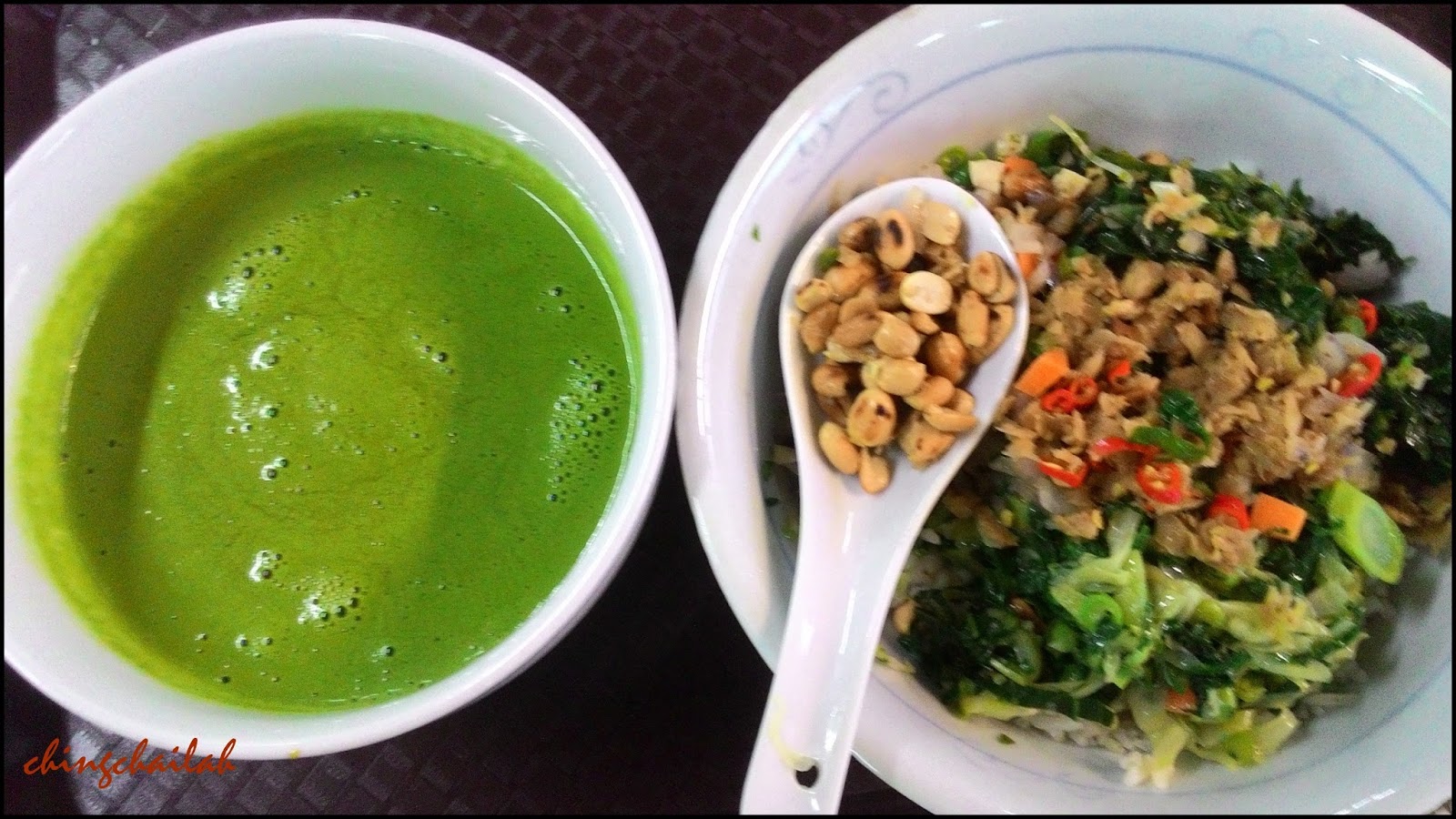 Simple Living In Nancy: Vegetarian Tea Rice (Lui Cha) For Dinner