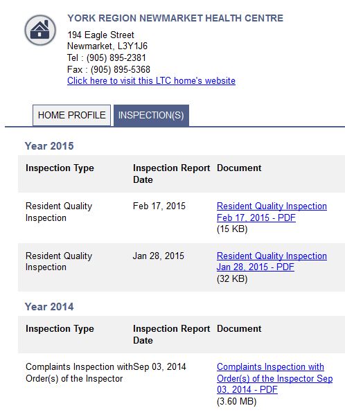 tcmc QMS: Ontario Long Term Care Homes: comparing fundamentals