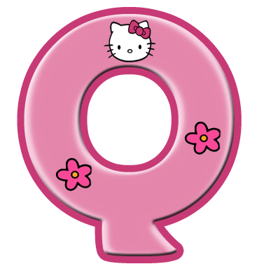 Alfabeto de Hello Kitty con letras grandes. - Oh my Alfabetos!