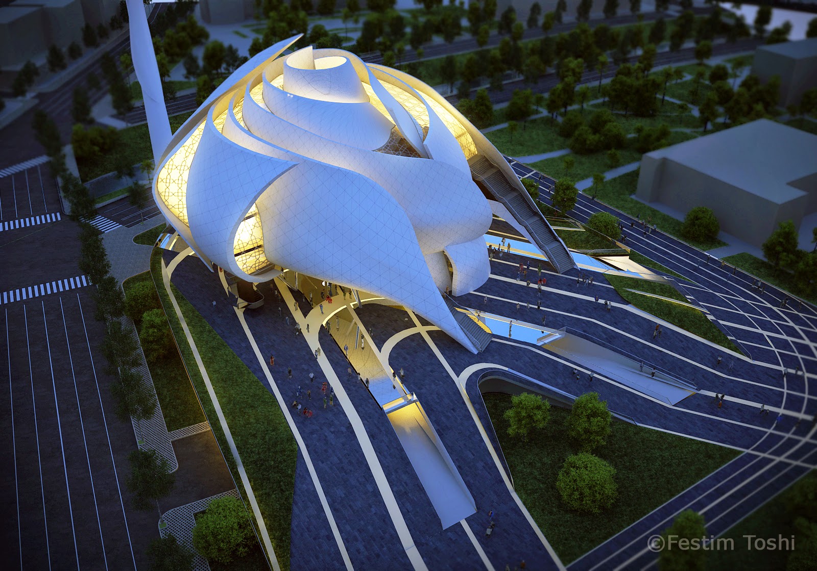 ARCFLY: The White Rose - New Mosque of Tirana | Festim Toshi, ARCFLY