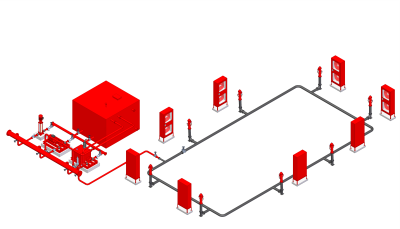 Fire Hydrant System: Outdoor Hydrant