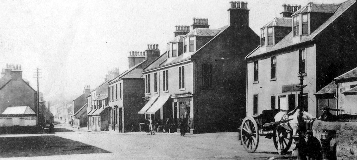 Tour Scotland: Old Photograph Boglemart Street Stevenston Scotland