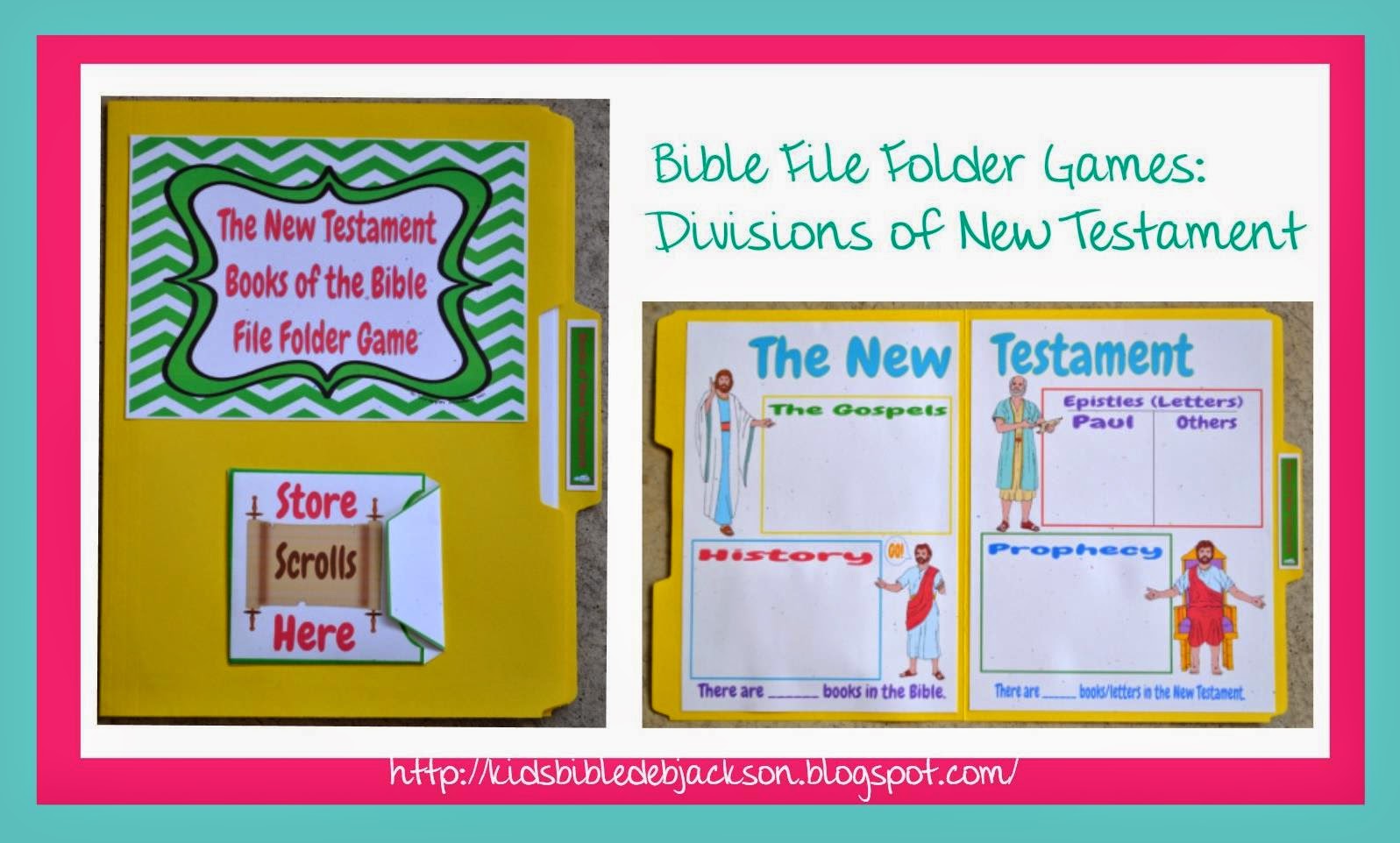 Bible Fun For Kids: Bible File Folder Games