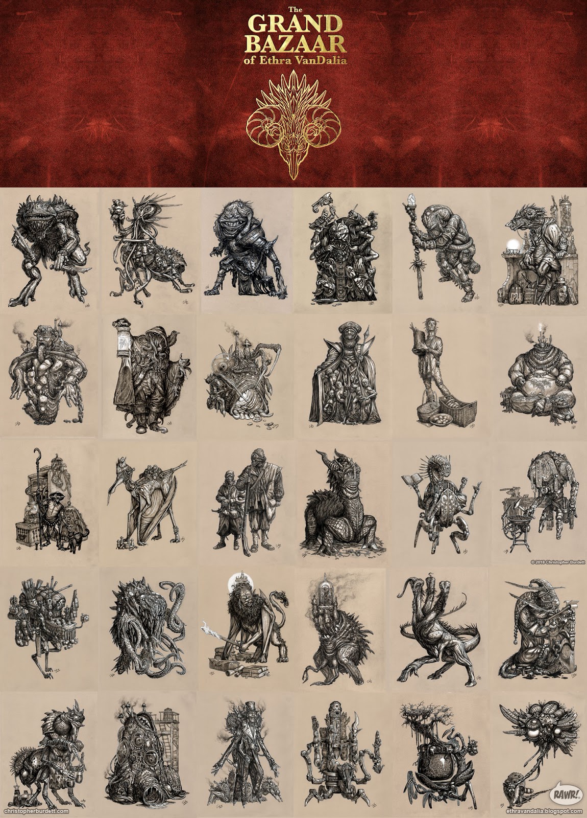 The DOODLES, DESIGNS, and aRT of CHRISTOPHER BURDETT: The Grand Bazaar ...