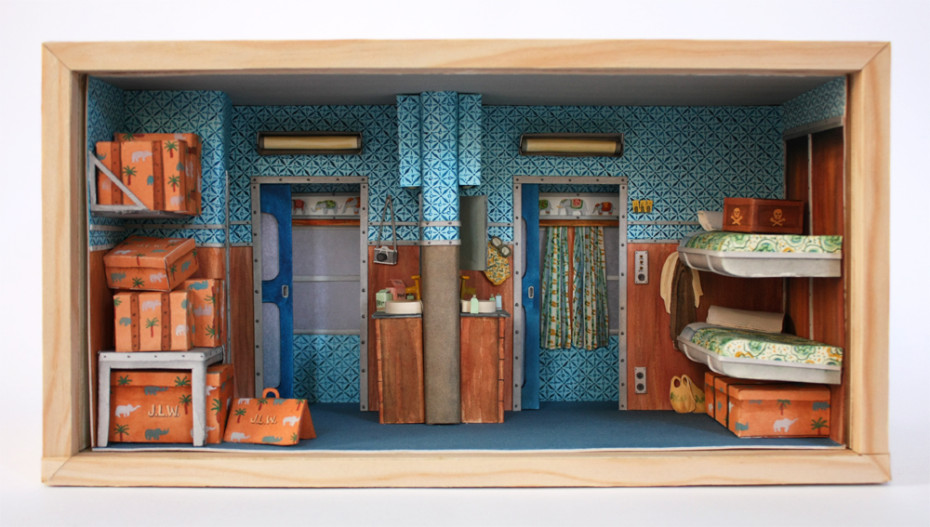 Moon to Moon: Wes Anderson Miniture sets by Mar Cerda