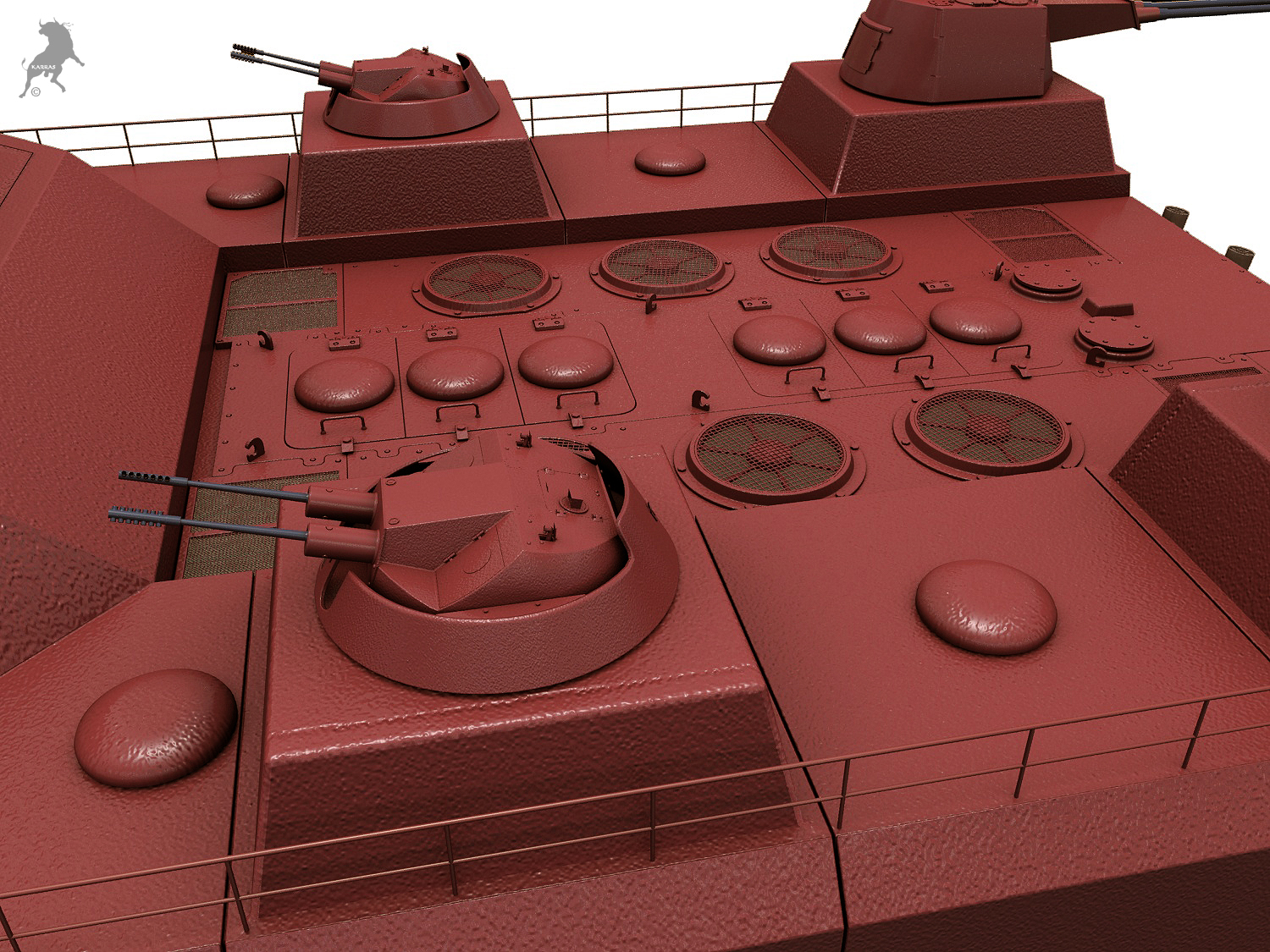 Modelos 3D: Landkreuzer P1000 Ratte