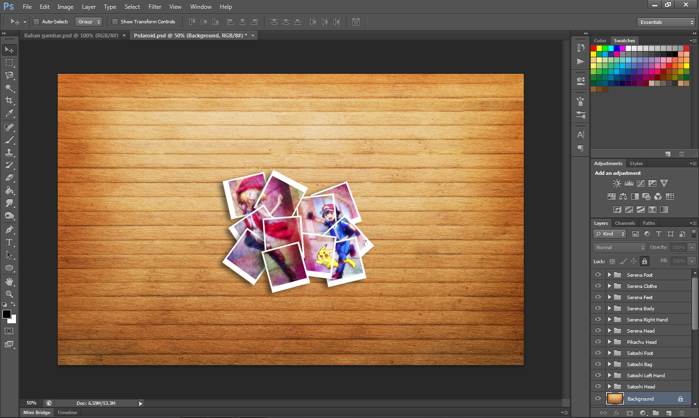 Cara membuat "polaroid collage photo" menggunakan photoshop CS6! (Level ...
