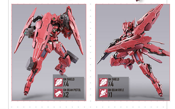 P-Bandai: METAL BUILD Gundam Astraea Type-F with GN Heavy Weapon Set ...