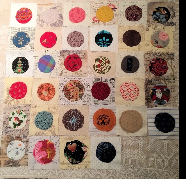 Gone To The Beach: December Quilty 365 Dots and other ramblings