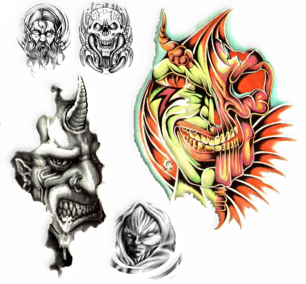 tatuaż - wzory tatuaży: wzory tatuaży demony