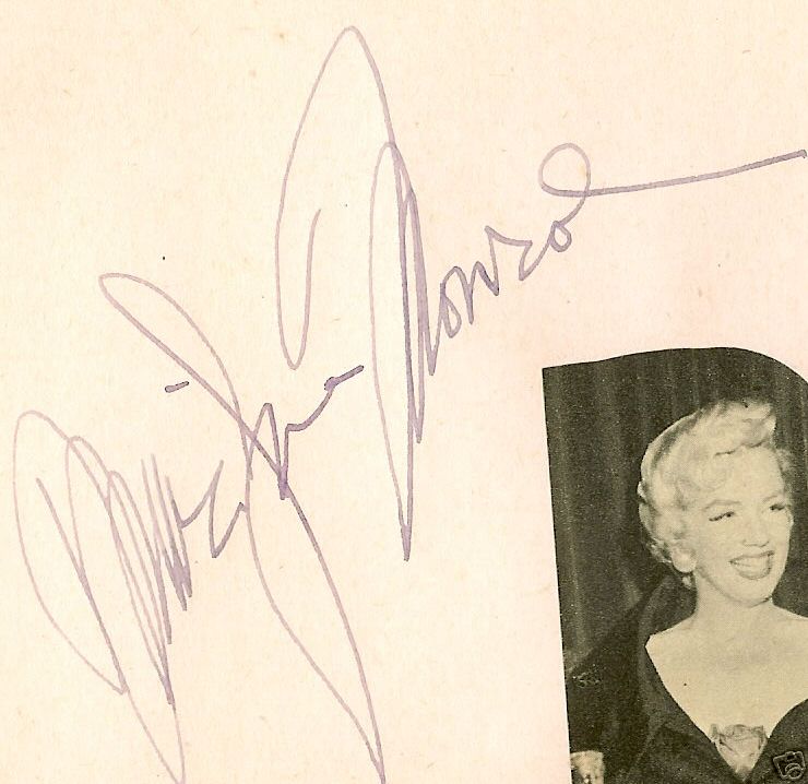 Marilyn Monroe's Autograph: Evolution and Timeline: Evolution of ...