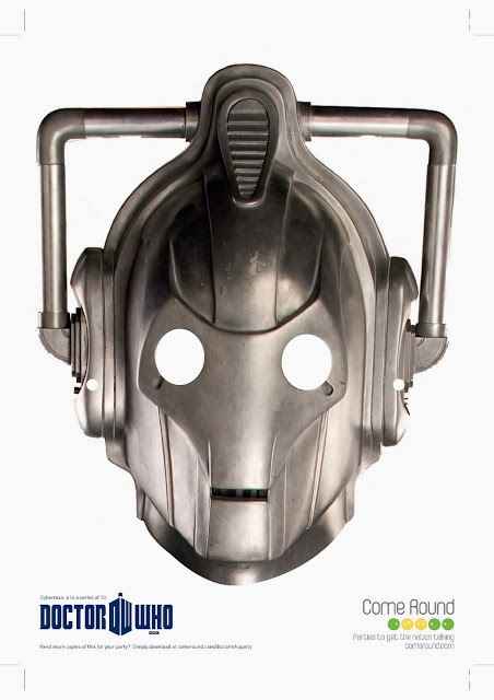 Dr. Who Free Printable Masks. - Oh My Fiesta! in english