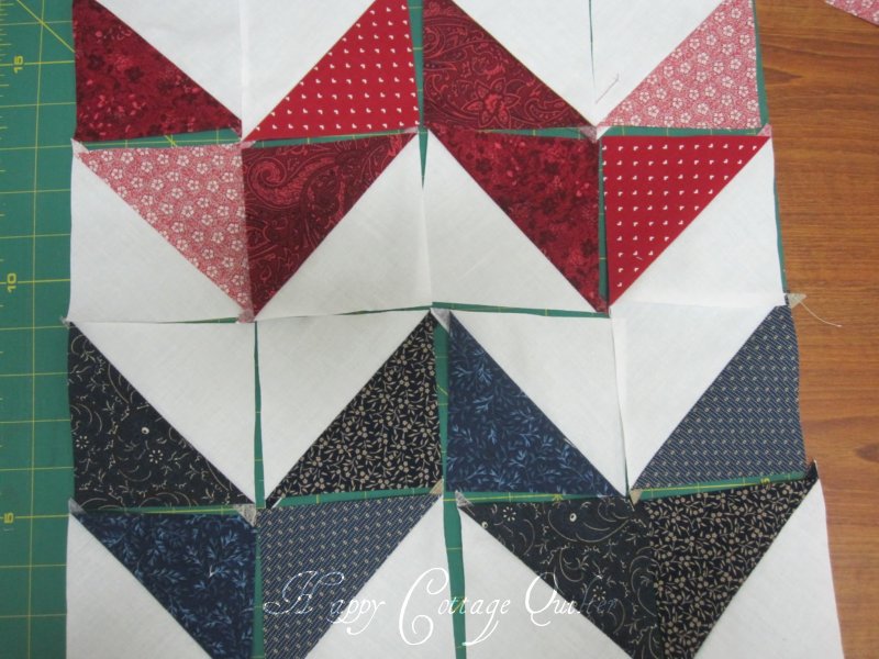 Happy Cottage Quilter: Chevron quilt