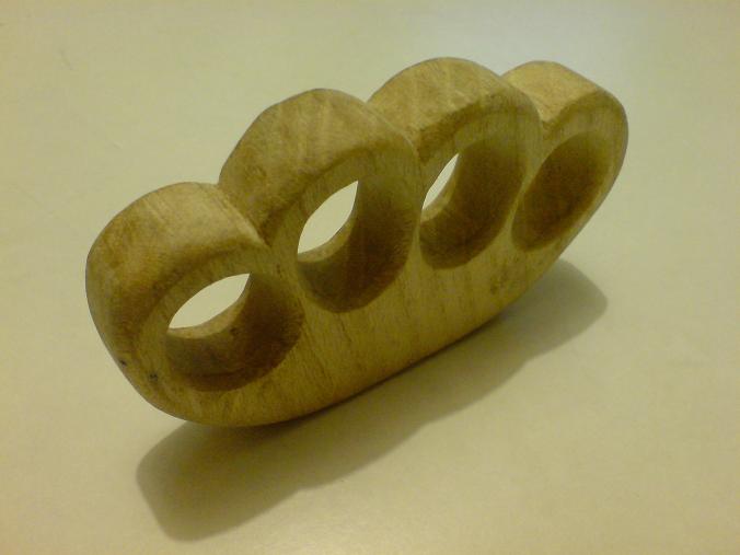 WeaponCollector's Knuckle Duster and Weapon Blog: Simple Solid Walnut ...