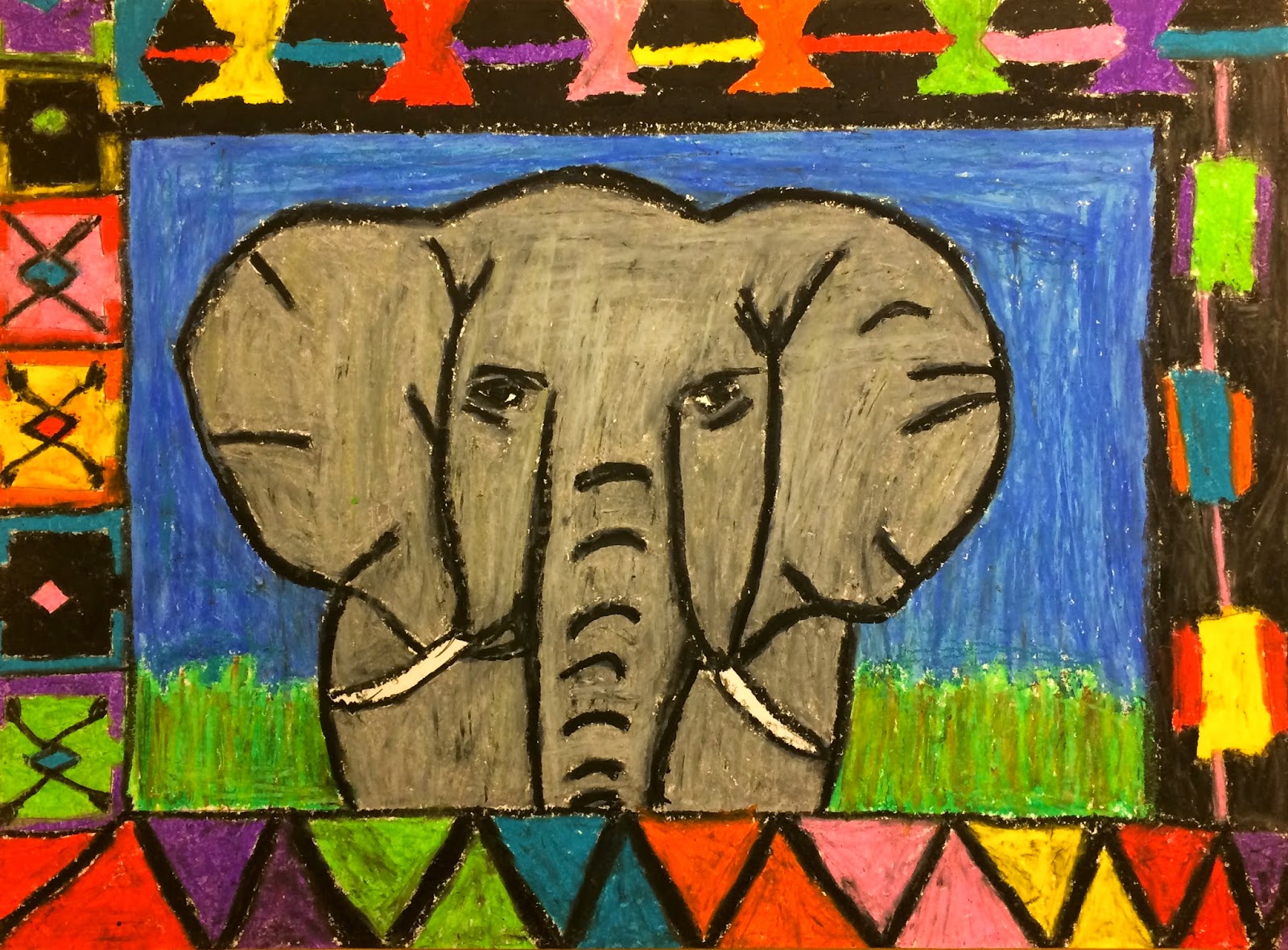 Art. Eat. Tie Dye. Repeat.: 5th Grade African Animals