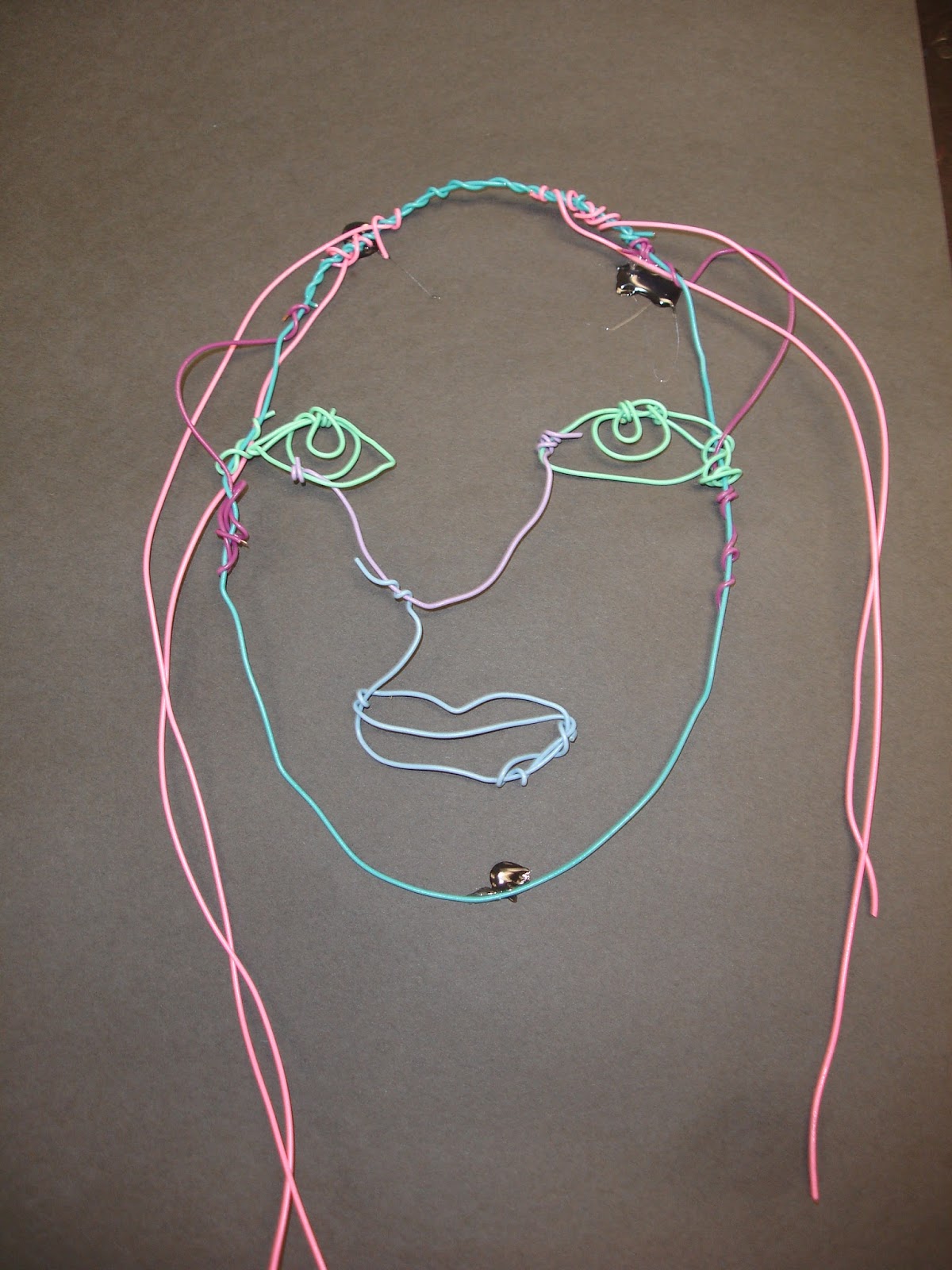 Mrs. O'Connell's Art Room: Calder Wire Portraits