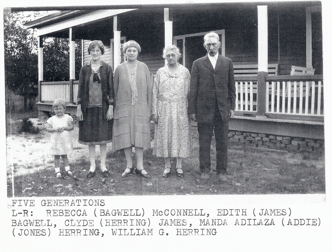 Chicken Fat: Throwback Thursday. 5 Generations of the Bagwell Family