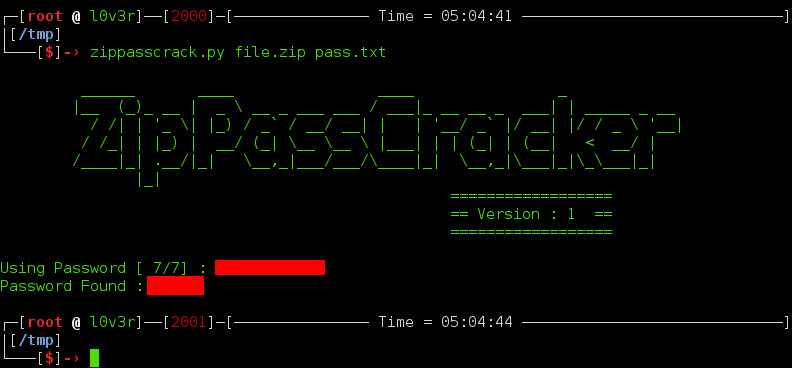 0xleaner Mm Zip Password Cracker Python Script Hehe