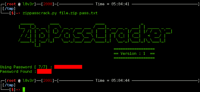 0xleaner Mm Zip Password Cracker Python Script Hehe