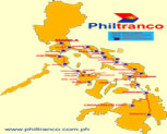 Philtranco Bus: Route Map