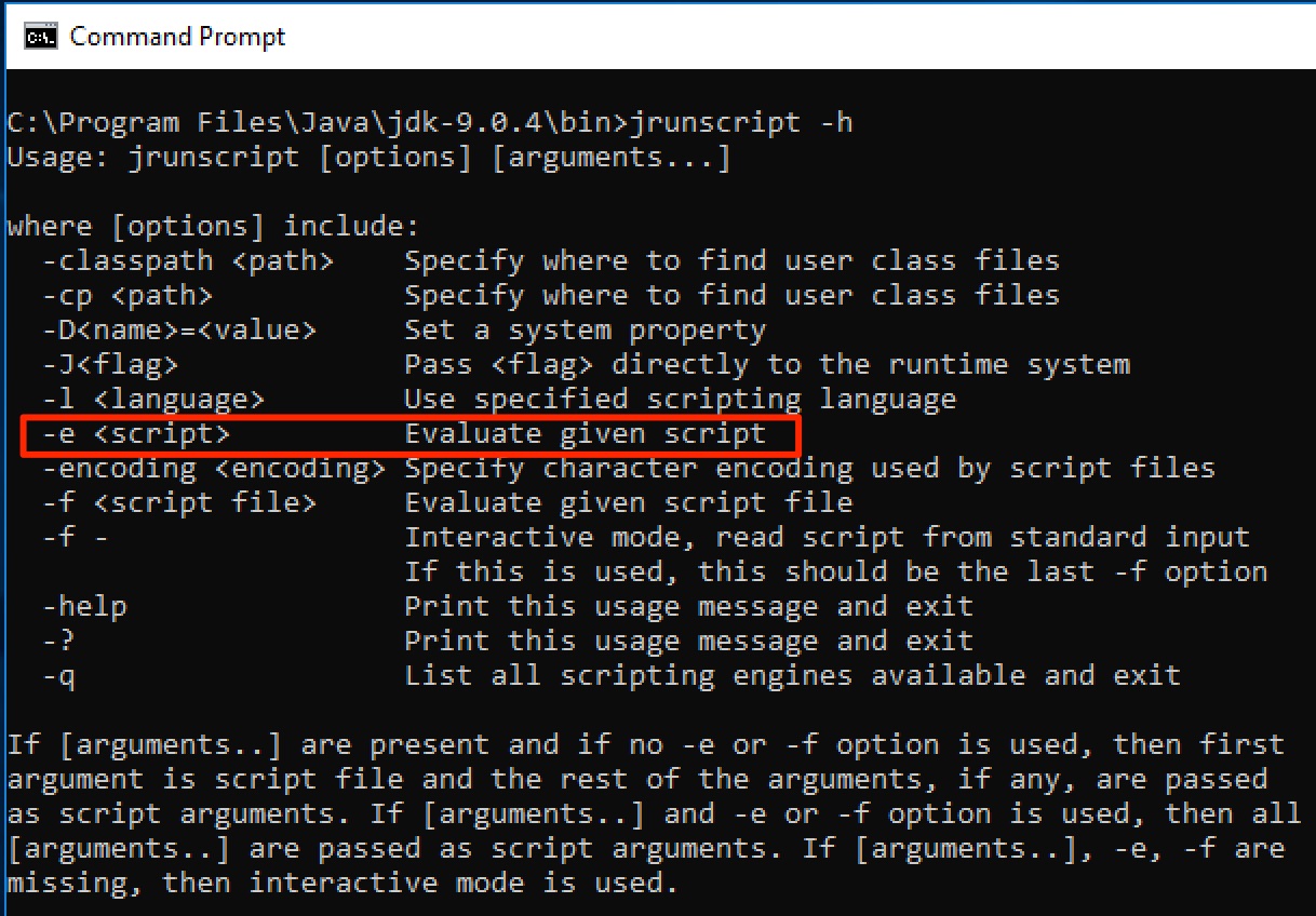 h4wkst3r: Code Execution with JDK Scripting Tools & Nashorn Javascript ...