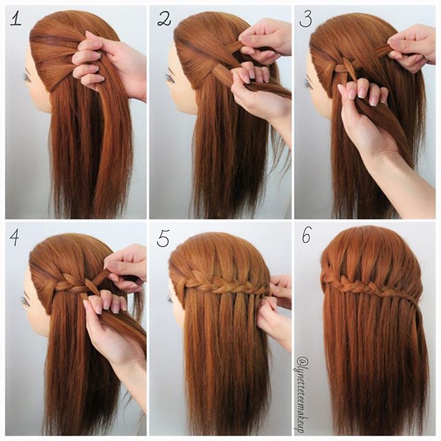 Three Strand Waterfall Braids Tutorial | Lynette Tee | Makeup Beauty ...