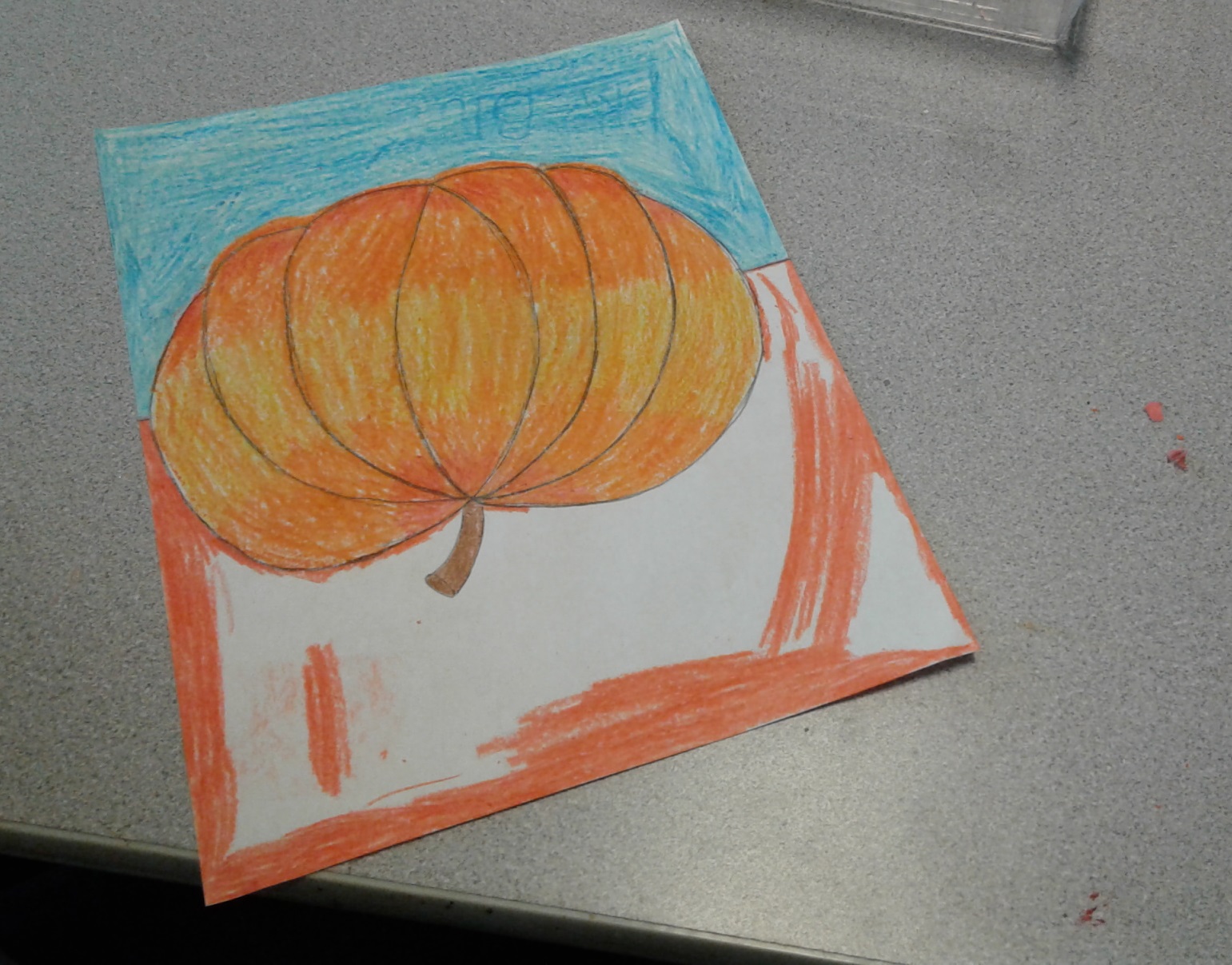 a faithful attempt: Wax Crayon Batik Style Pumpkins