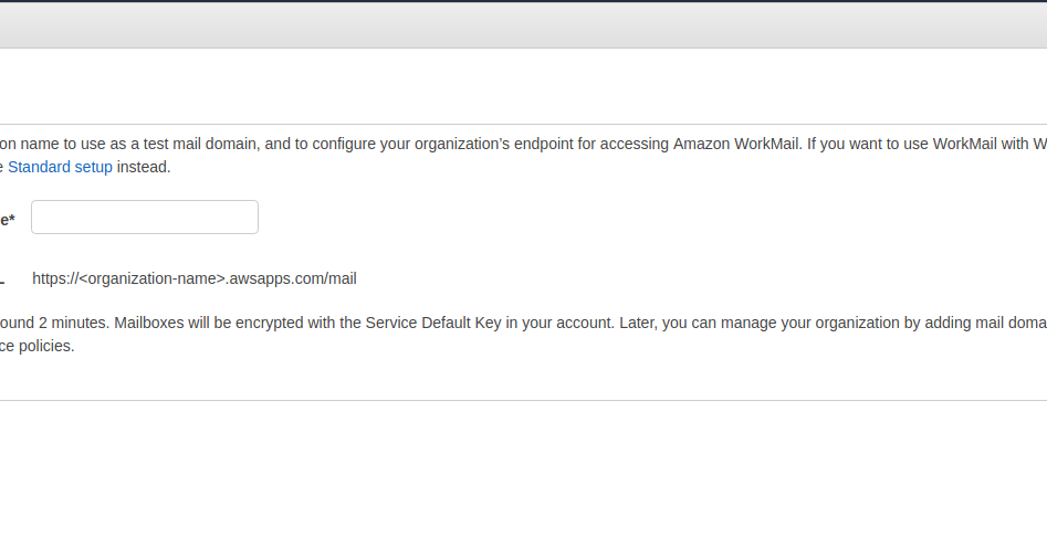 Setting up Email Address in AWS - Workmail