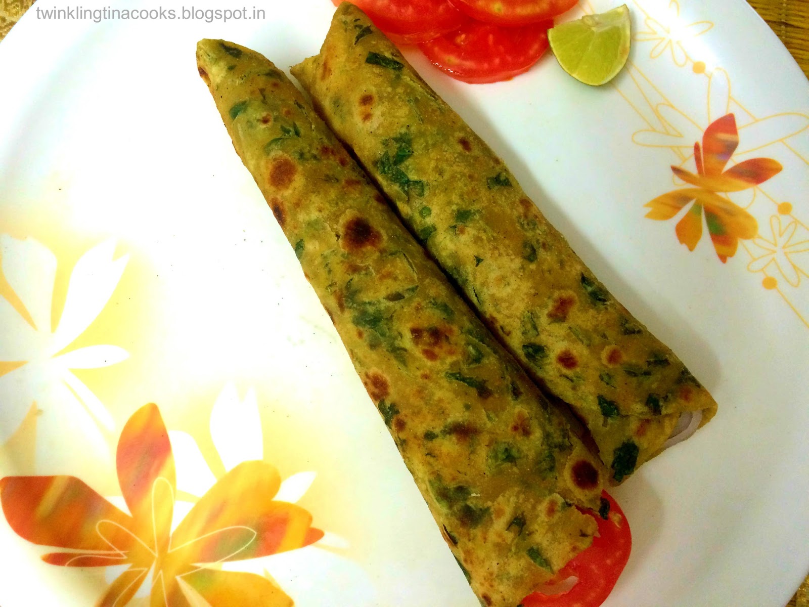 FENUGREEK LEAF ROLLS - Twinkling Tina Cooks