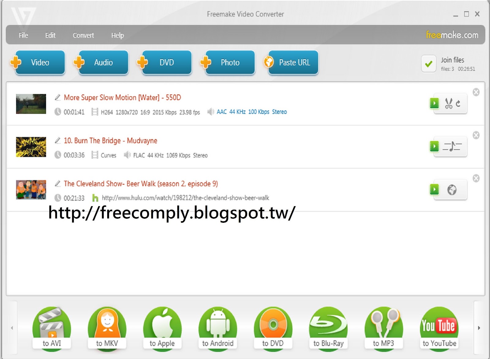 免費軟體資訊: Free Video Converter 多功能影片轉檔工具