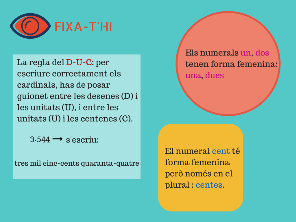 Classe de català: Els numerals