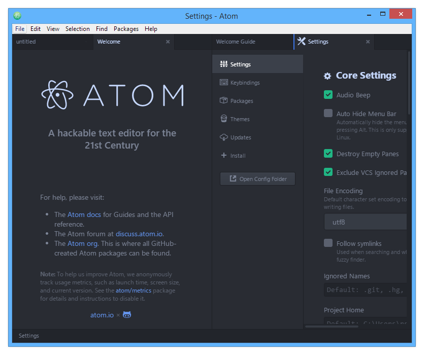 Instale o Atom 0.208.0 no Ubuntu, Linux Mint, Fedora, CentOS e Derivados