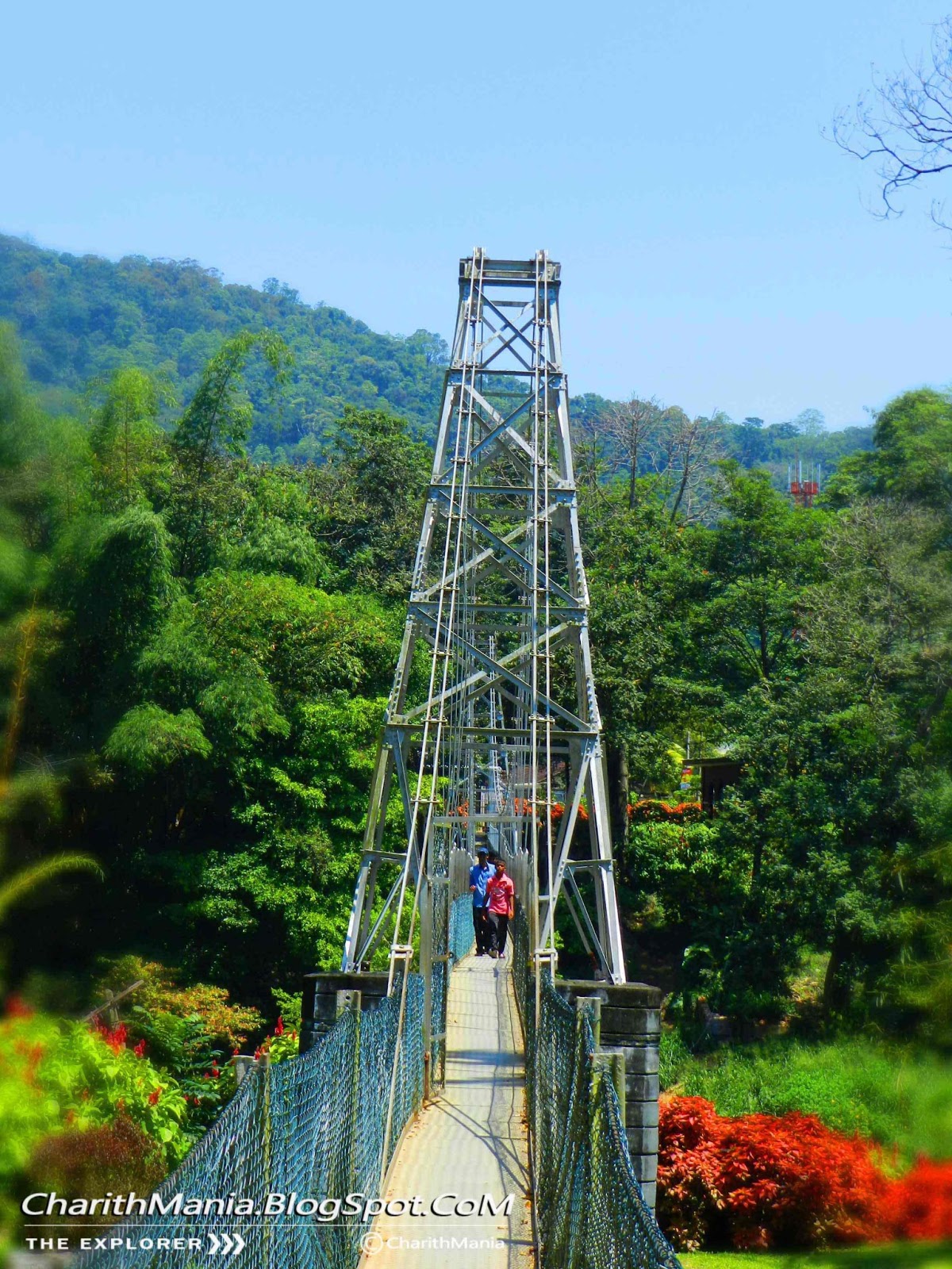 CharithMania: "Old suspension bridge over River Mahaweli at Peradeniya"