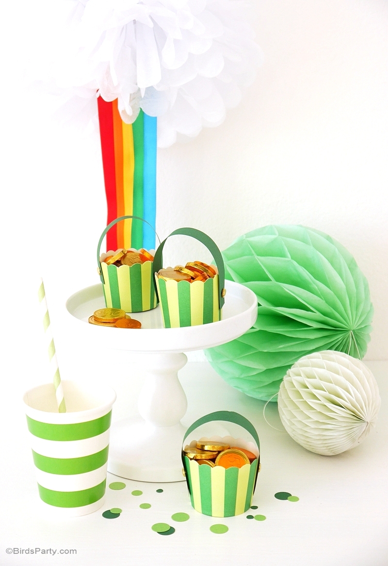 St Patrick's Day | DIY Pot of Gold & Rainbow Pompom - Party Ideas ...