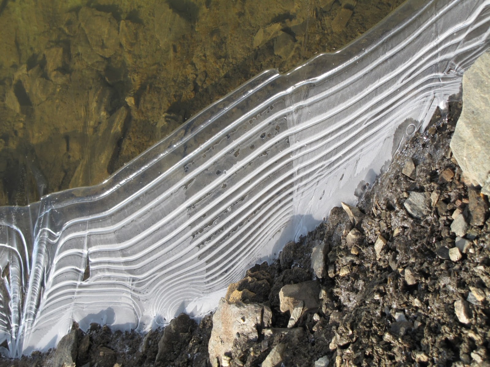 Photo Talking : Ice Ripples – Nature’s Amazing Creations