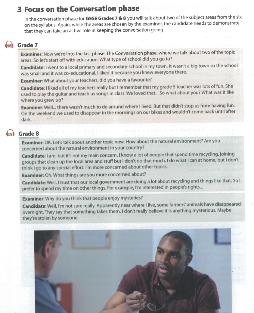 Let's Talk: Trinity GESE 7 & 8 --> Tips