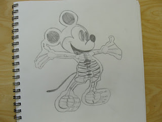 Emily's Artwork: Cartoon Skeleton