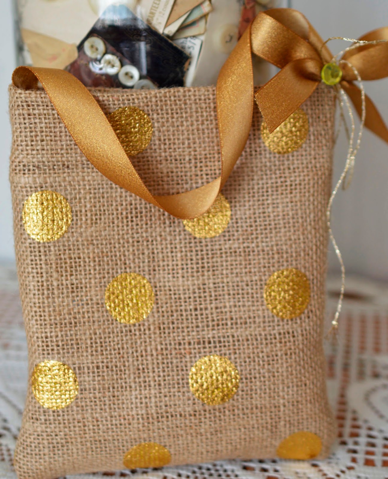 Lori Hairston: Burlap + Gold