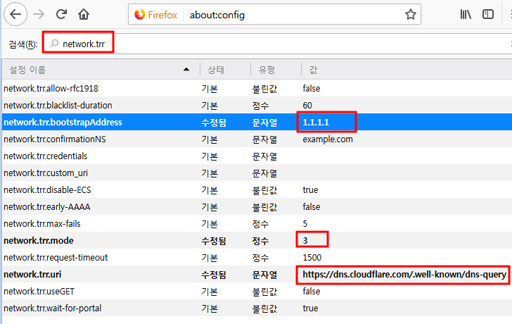 [sni차단우회] Firefox로 차단된 사이트 접속하는 방법 (ESNI설정 및 ECH설정) - 우키의 블로그