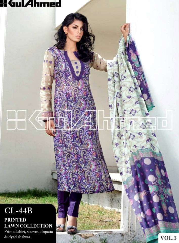 Gul Ahmed Summer Lawn Collection 2013 Vol 3 | New Summer Lawn Designs ...