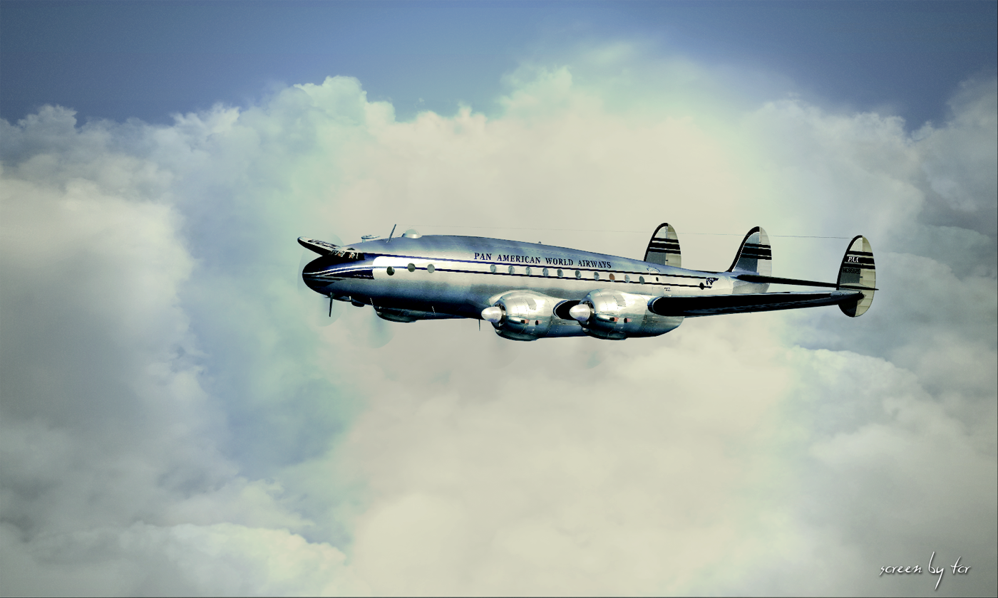 FlightSimScreens: Lockheed "Super Constellation"