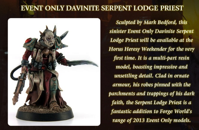 Heresy 30k: Fulgrim and Davinite Priest