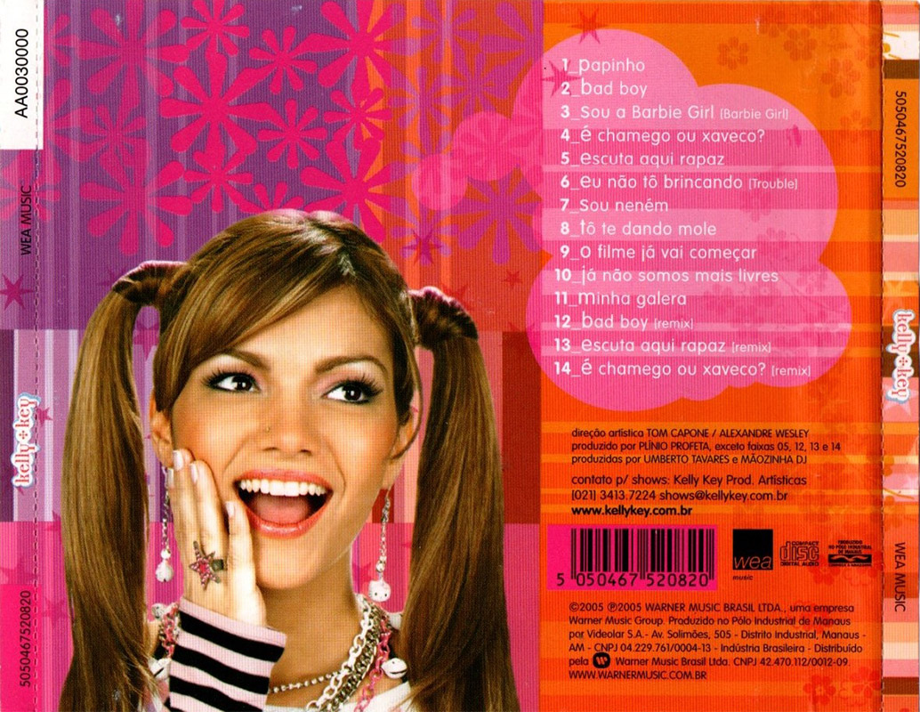 Encartes Pop: Encarte: Kelly Key - Kelly Key (2005)