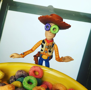 Dan the Pixar Fan: Toy Story: Cereal Dunk Woody Movie Collectible Figure