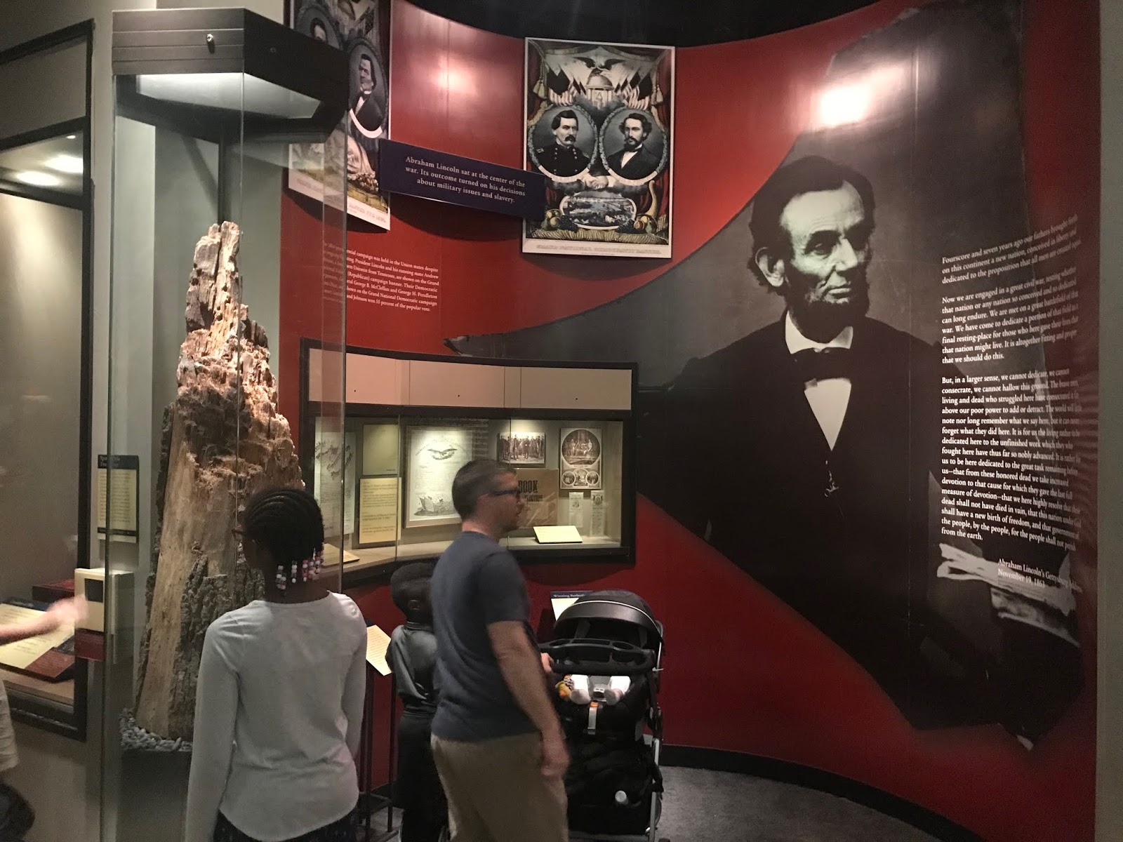 The Civil War Picket: At the Smithsonian: Bullet-riddled tree stump ...