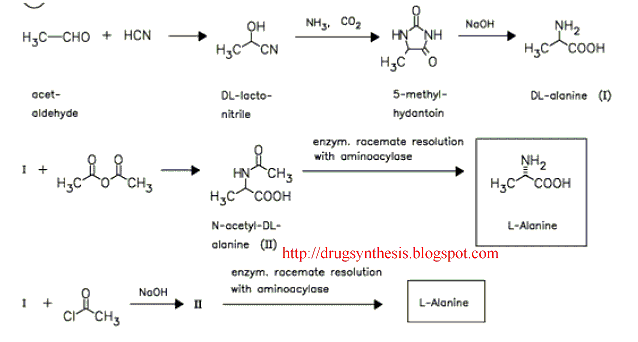 Synthesis Of Drugs: Laboratory Synthesis Of L-Alanine