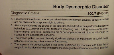 The Mind Is A Peculiar Thing: DSM 5 Body Dysmorphic Disorder